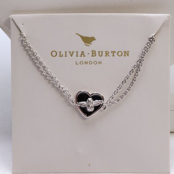 OLIVIA BURTON | Jewelry | Olivia Burton Silver Tone Bee Heart Bracelet ...